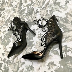 Jessica Simpson | Shoes | Jessica Simpson Leather Lace Up Heel | Poshmark